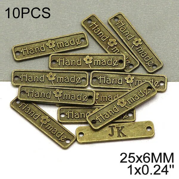 Металлические этикетки ручной работы Love 50 шт. 04 (10Pcs)