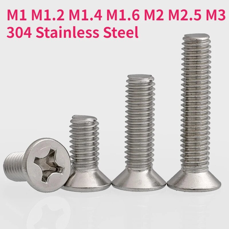 Винты M2.5х8мм, нержавеющая сталь, 30шт