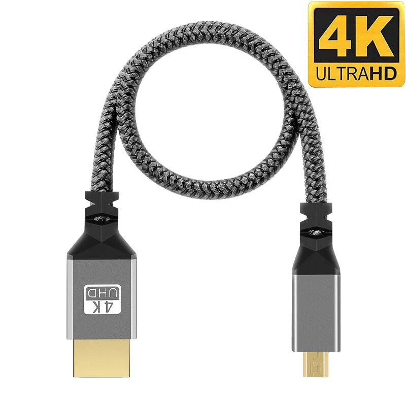HTDTMTI Micro HDMI к HDMI удлинительный кабель 0.3/1/1.5/2/3/5/7.5/10M 0.3m