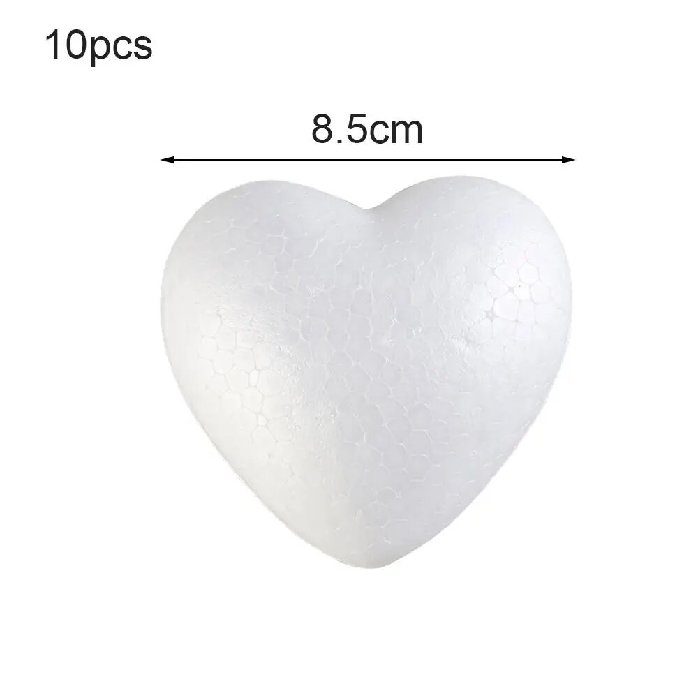 Пенопластовые формы для сердца 6/8,5/10/15 см 8.5cm-10pcs