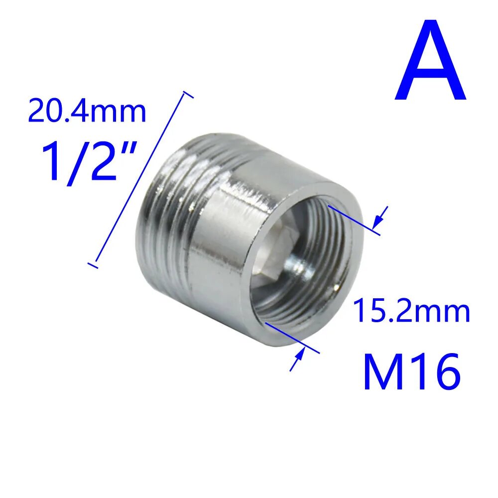 Латунный соединитель 1/2" на M16 M18 M24 M28 LWHRR 1I2 x M16