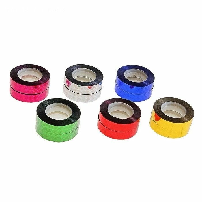 Клейкая лента -Набор из 12 штук голографическая, 12 мм х 30м