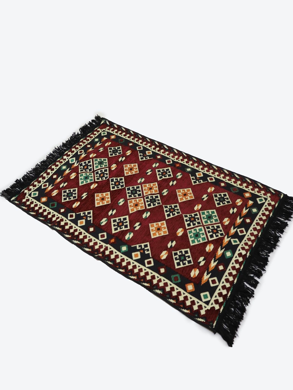 Ковер декоративный 80*128 бордовый 1