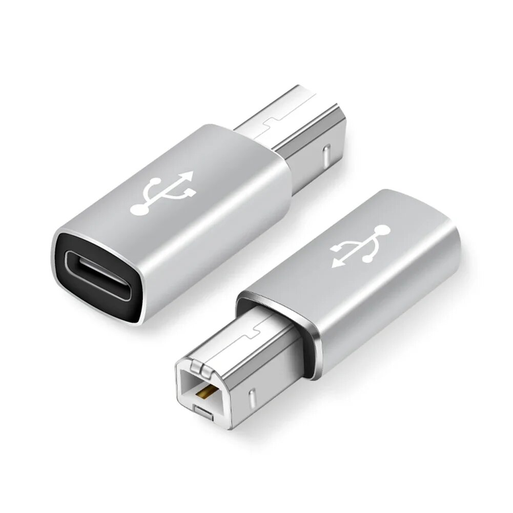 USB C Female to USB B 2.0 MIDI Adapter