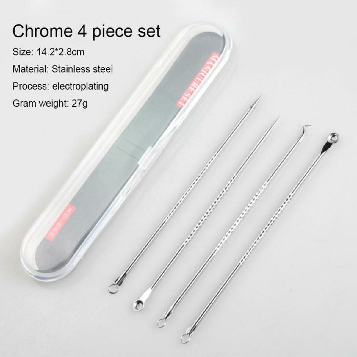 Набор из 4 предметов средство для удаления черных точек и прыщей игла для удаления прыщей уход за лицом очищающее средство для чистки пор красота