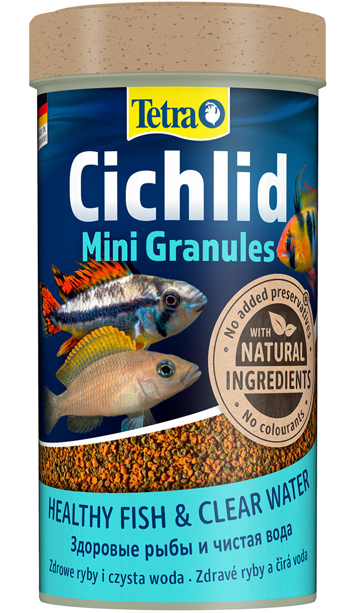 TETRA CICHLID MINI GRANULES корм гранулы для маленьких и карликовых цихлид (250 мл)
