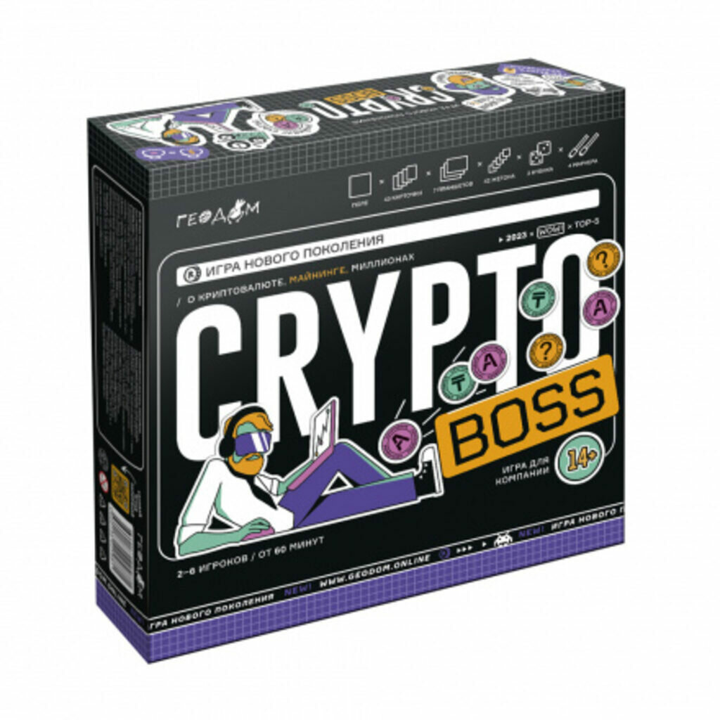 Настольная игра ГеоДом "Cryptoboss/Криптобосс", 14+
