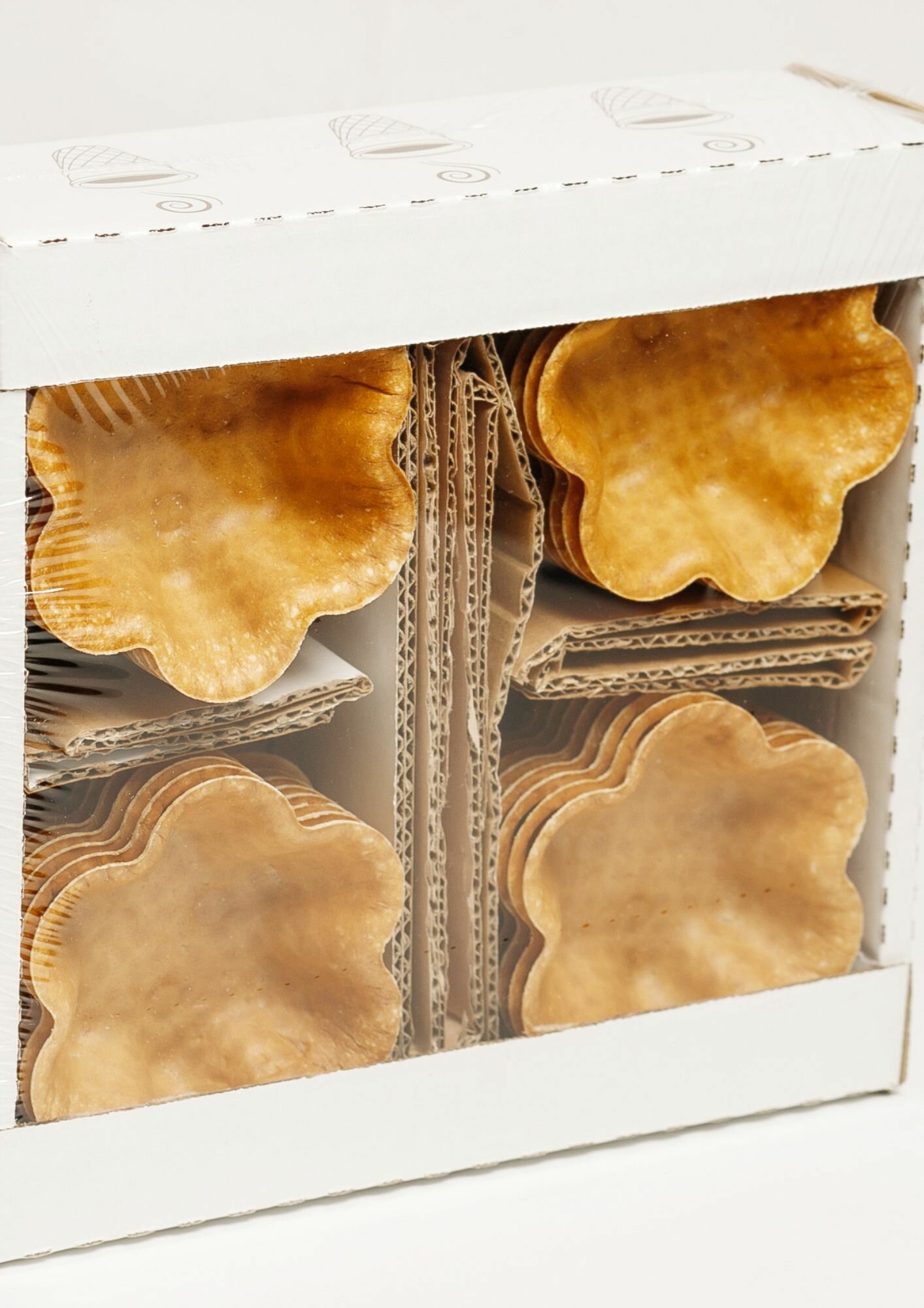 Вафельные креманки для мороженого, десертов, закусок, вкусная замена рожка для мороженого.