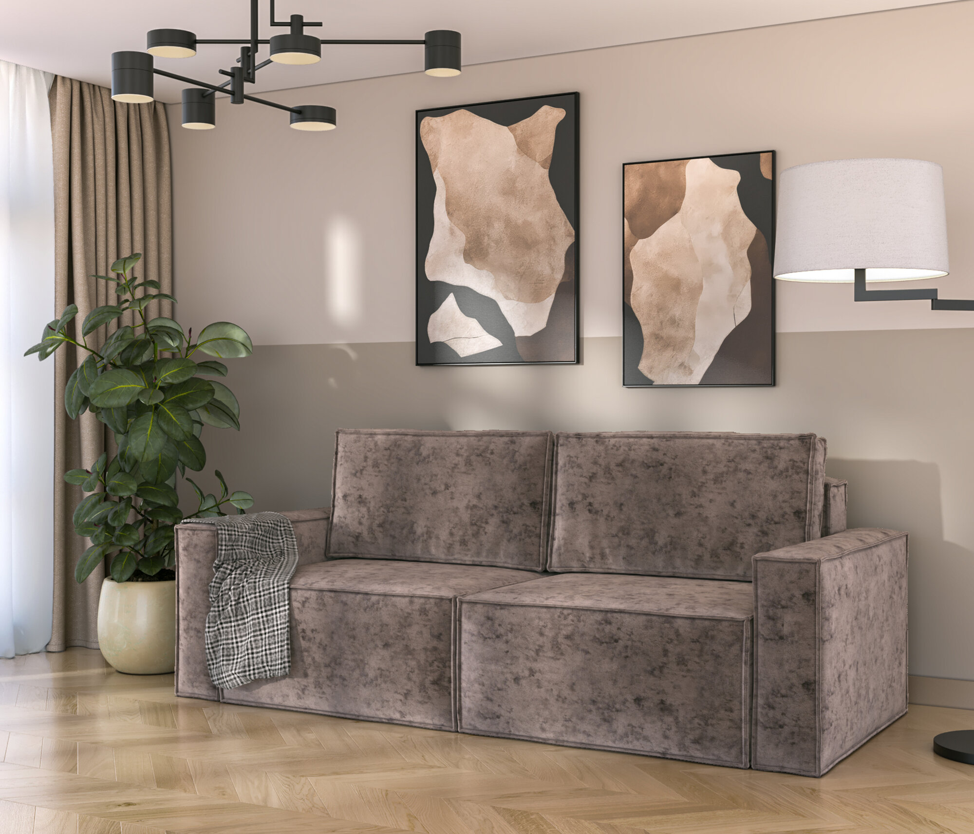 Диван прямой Лофт еврокнижка, own-15