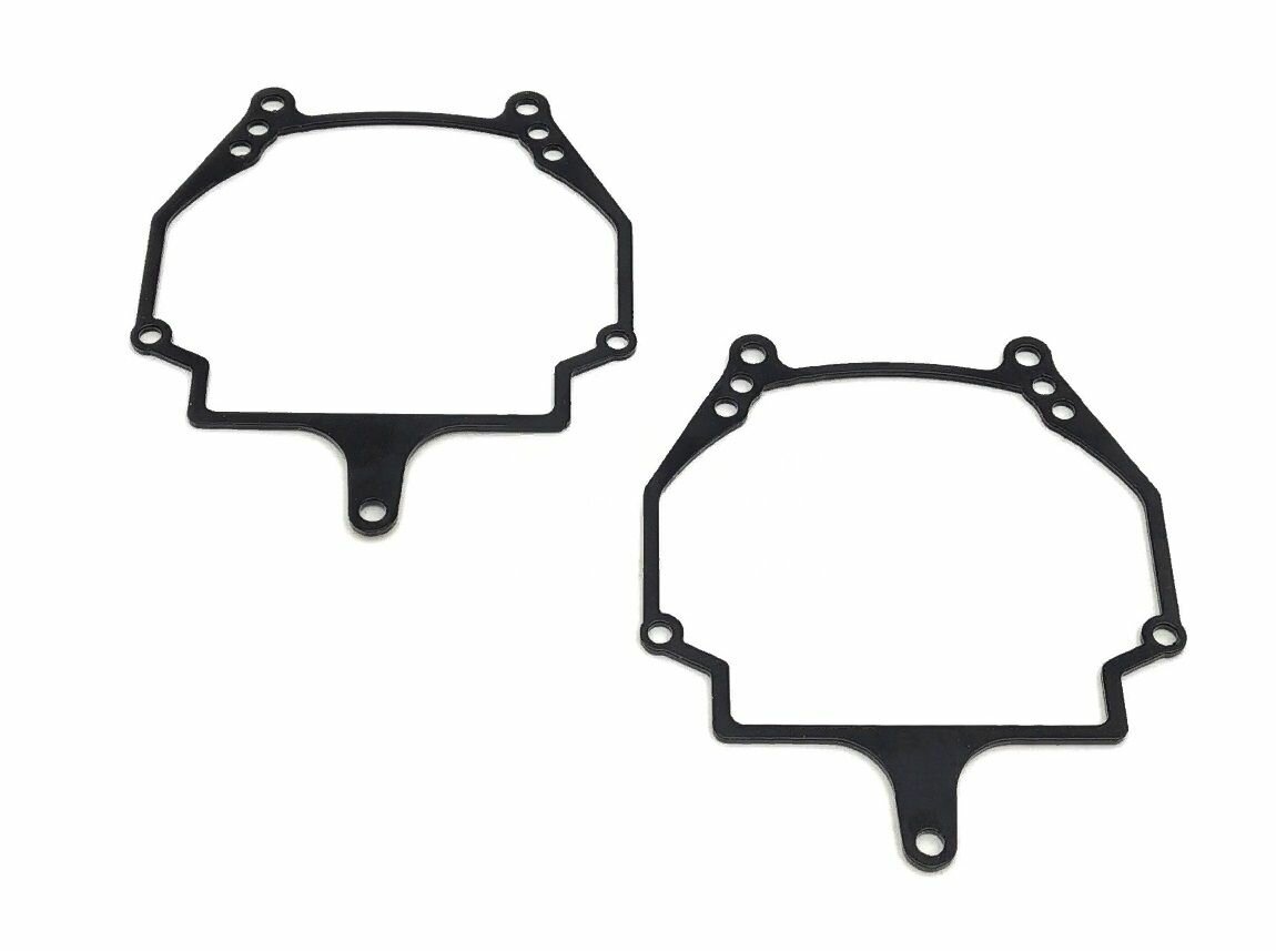 Переходные рамки для линз BMW 3 Series E90 2005-2010 дорестайл под линзы Hella 3r/5r, Би-Лед