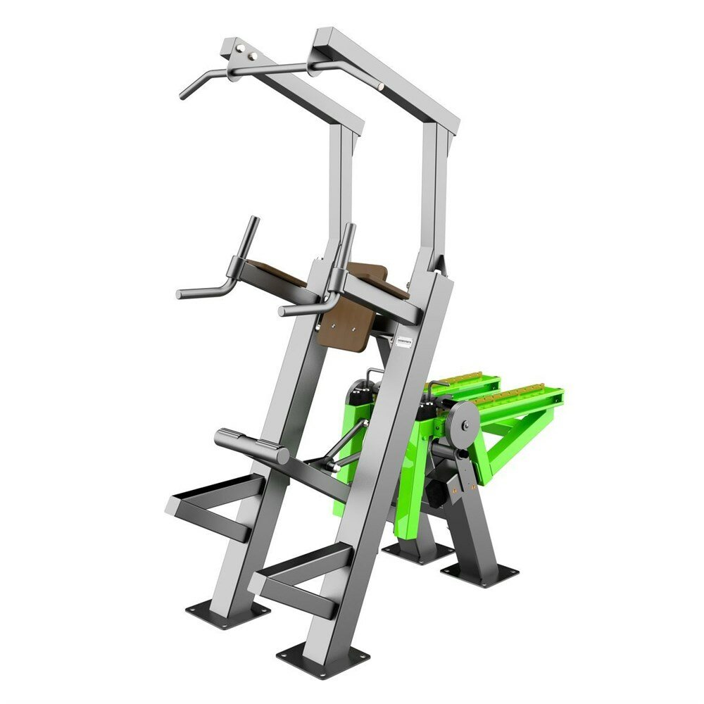 ZAVODSPORTA Power-1803 Уличный тренажер Гравитрон с переменной нагрузкой ZAVODSPORTA pantone 382C (другие цвета опционально)