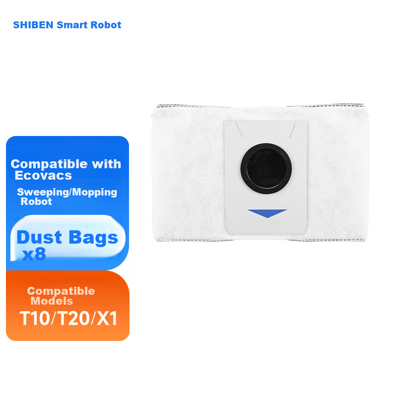 Shiben Compatible Accessories for Ecovacs Robot Vacuum T10/T20/X1 Series, Dust Bag