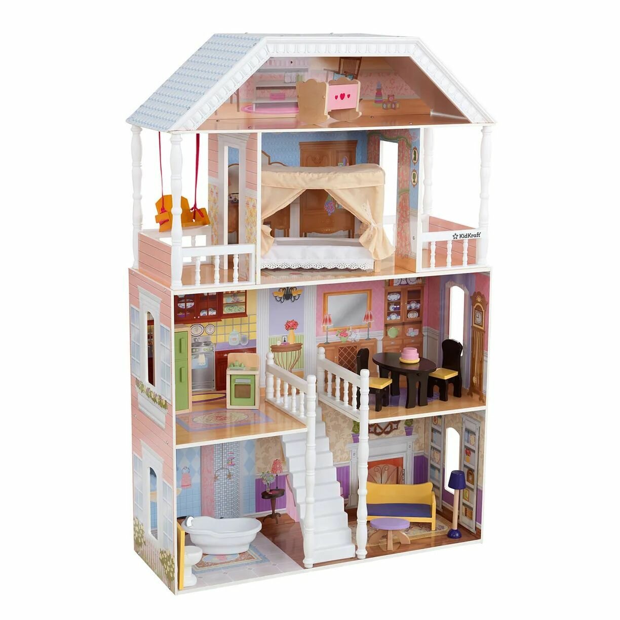 Домик для кукол KidKraft "Саванна", с мебелью, для Барби, 3-5 лет