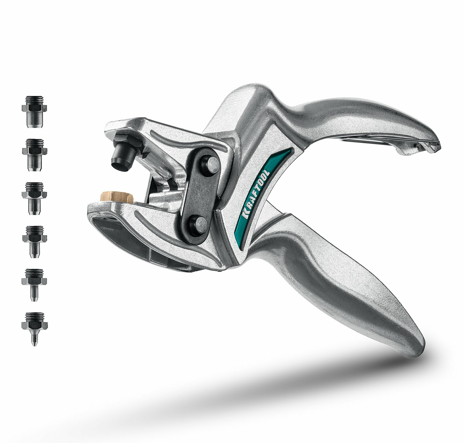 KRAFTOOL LPP-6 с набором насадок 1-6 мм, мощный дырокол для кожи (22952)