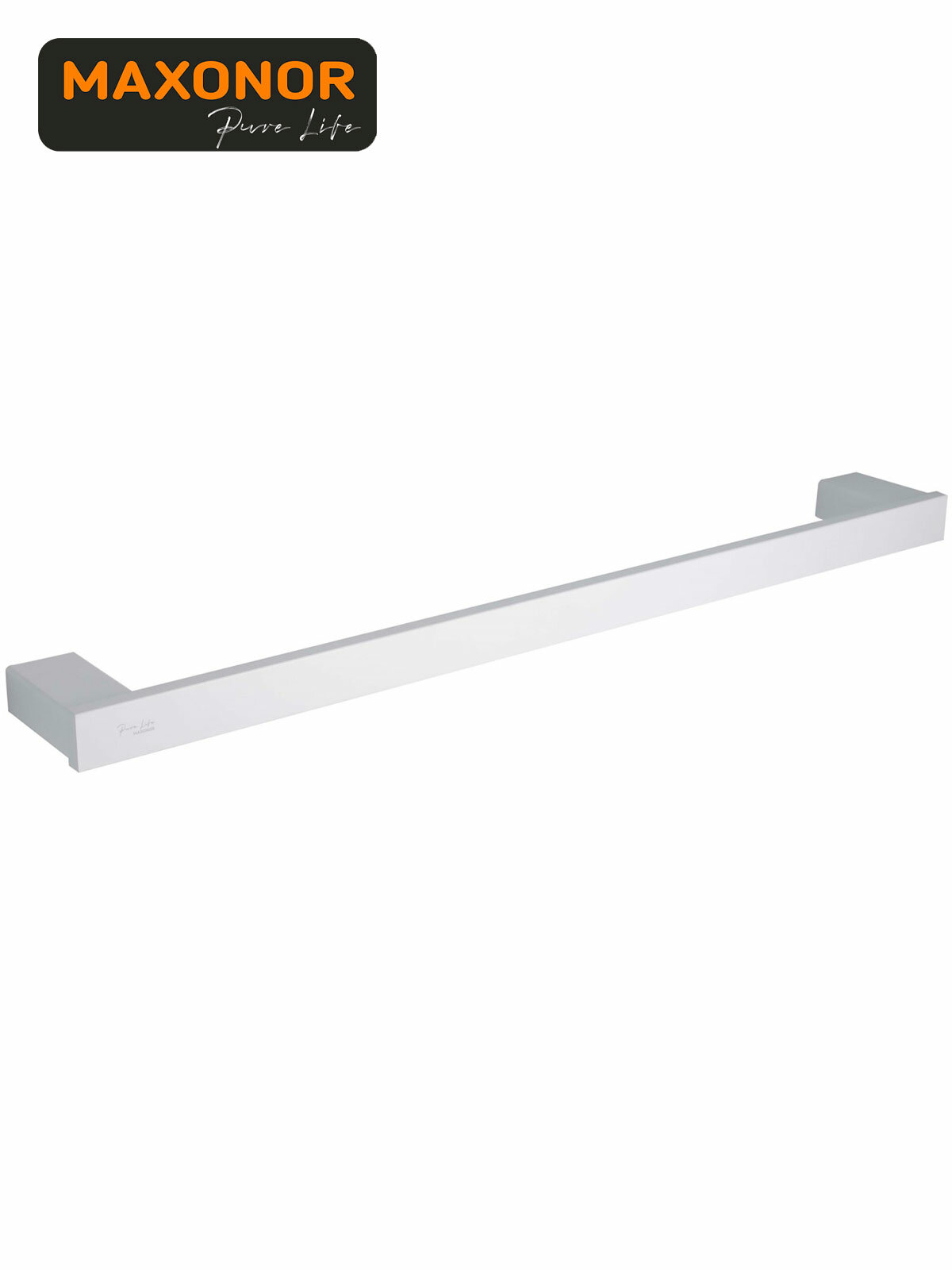 Держатель для полотенец в ванную Maxonor Pure Life ALMA PL1809-1-8 белый матовый Нержавеющая сталь