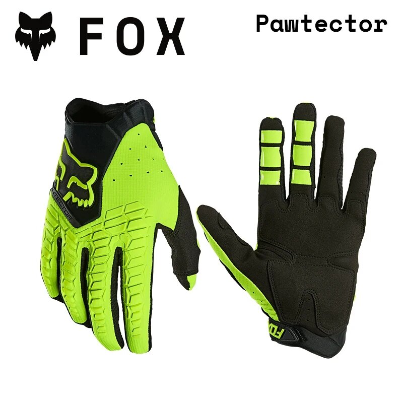 Перчатки Pawtector FOX Racing с улучшенным комфортом и контролем для Зеленый, S, Fluorescent Green 1