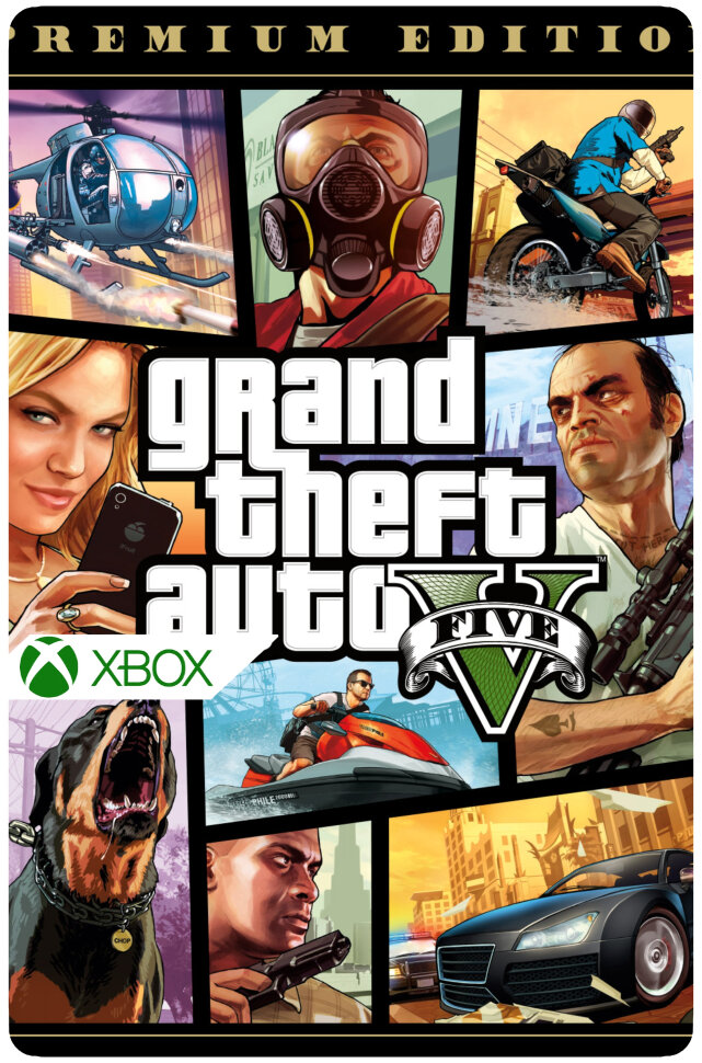 Игра Grand Theft Auto V (GTA 5): Premium Online Edition для Xbox One (Аргентина), русские субтитры, цифровой ключ