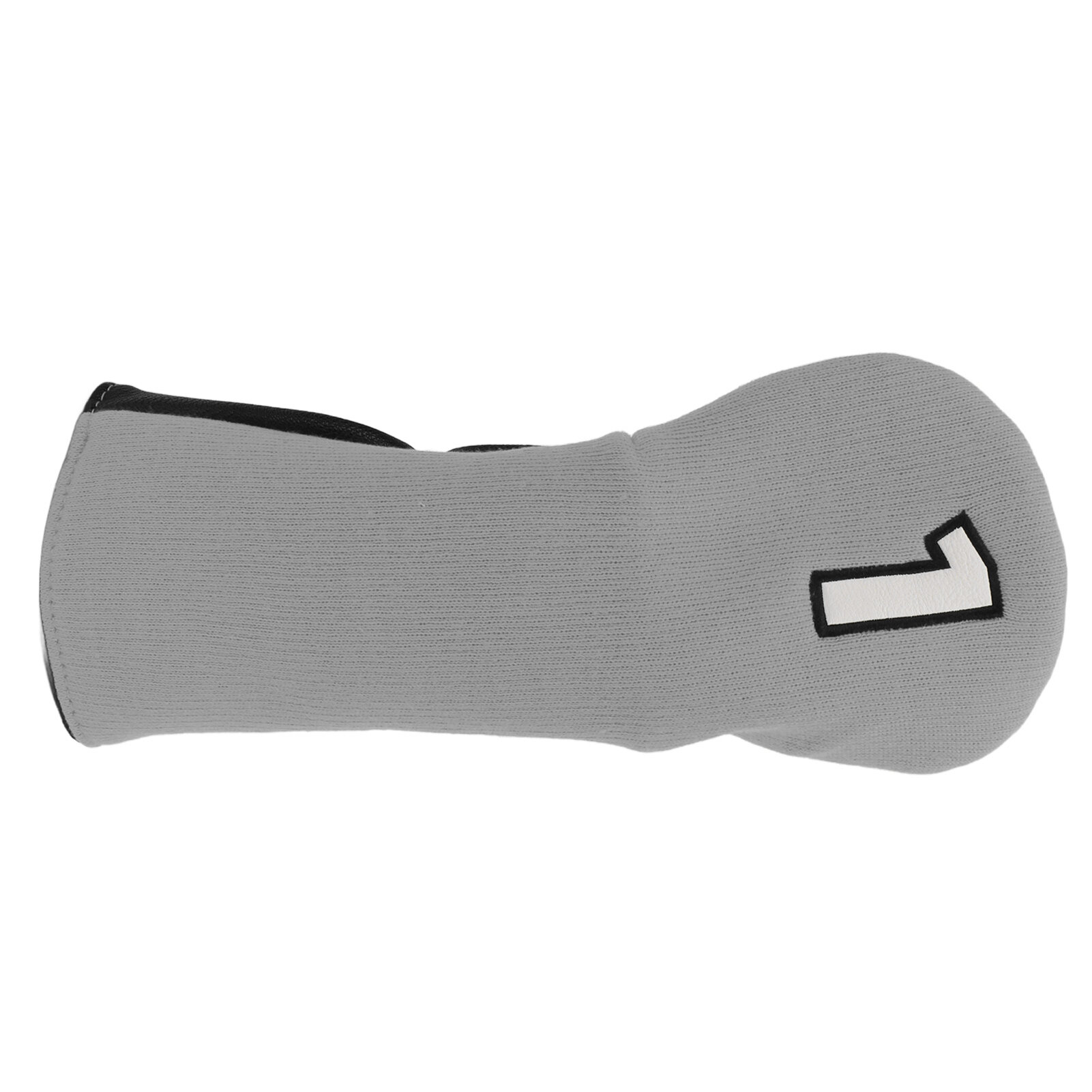 Чехол для клюшки для гольфа. Защита головы из смешанной ткани. Вязаный полиэстер. Водонепроницаемый. Искусственная кожа с 1 номером для тренировочных соревнований. Серый и черный.