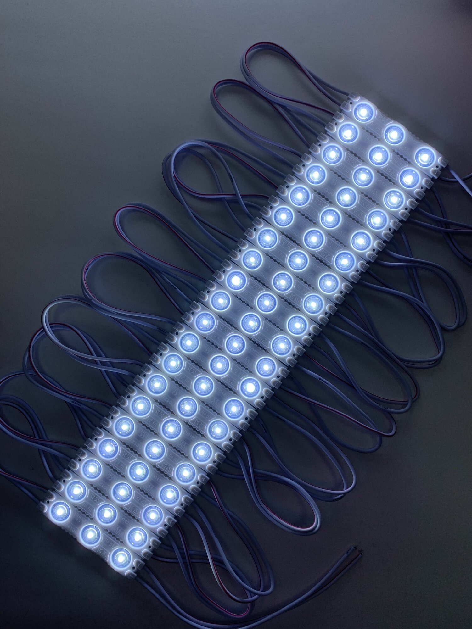 Светодиодный линейный модуль 3SMD Lux 12V 1,2W (белый холодный) IP65 20 шт