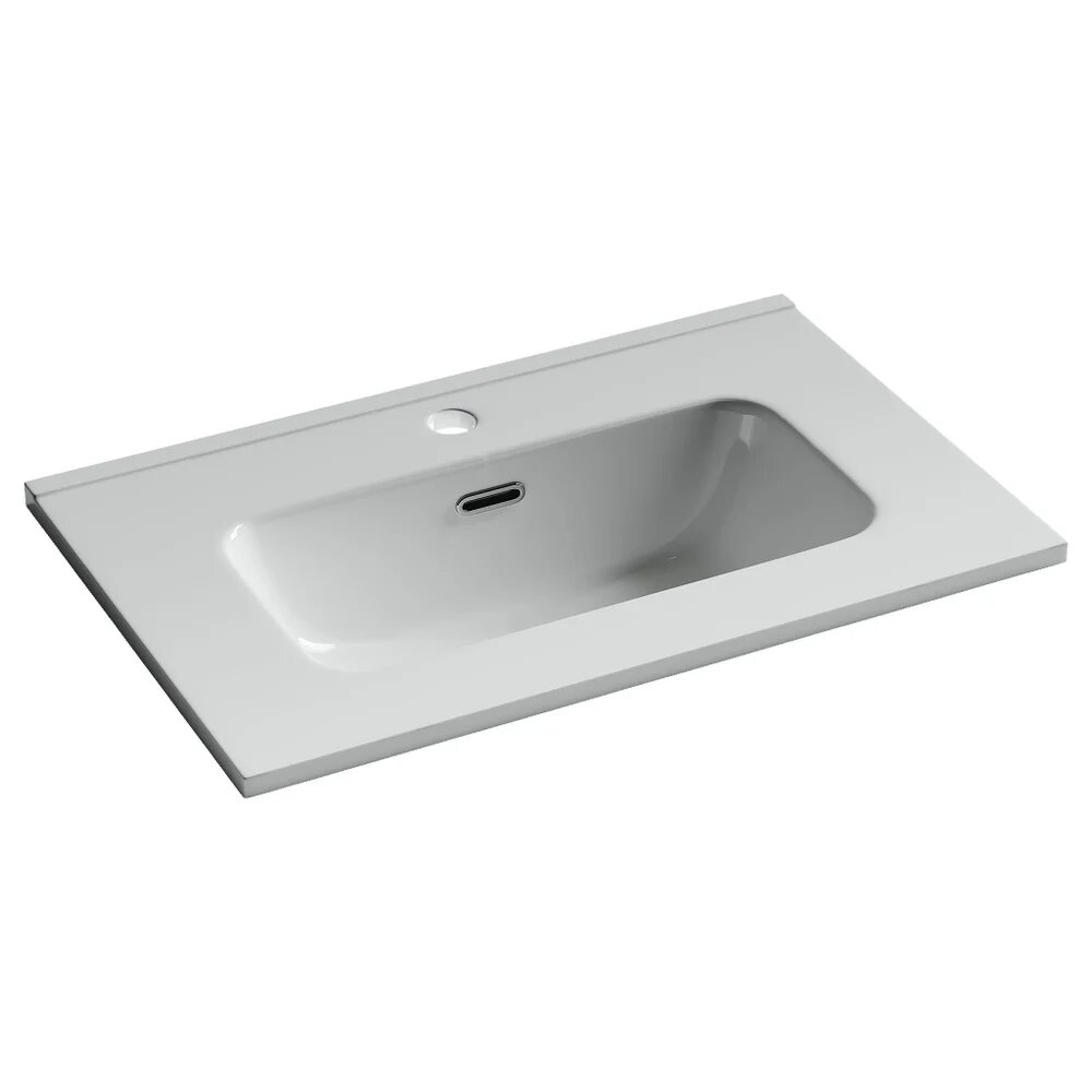 Раковина накладная Ceramicanova Compact 610x395x170, белый, CN7025