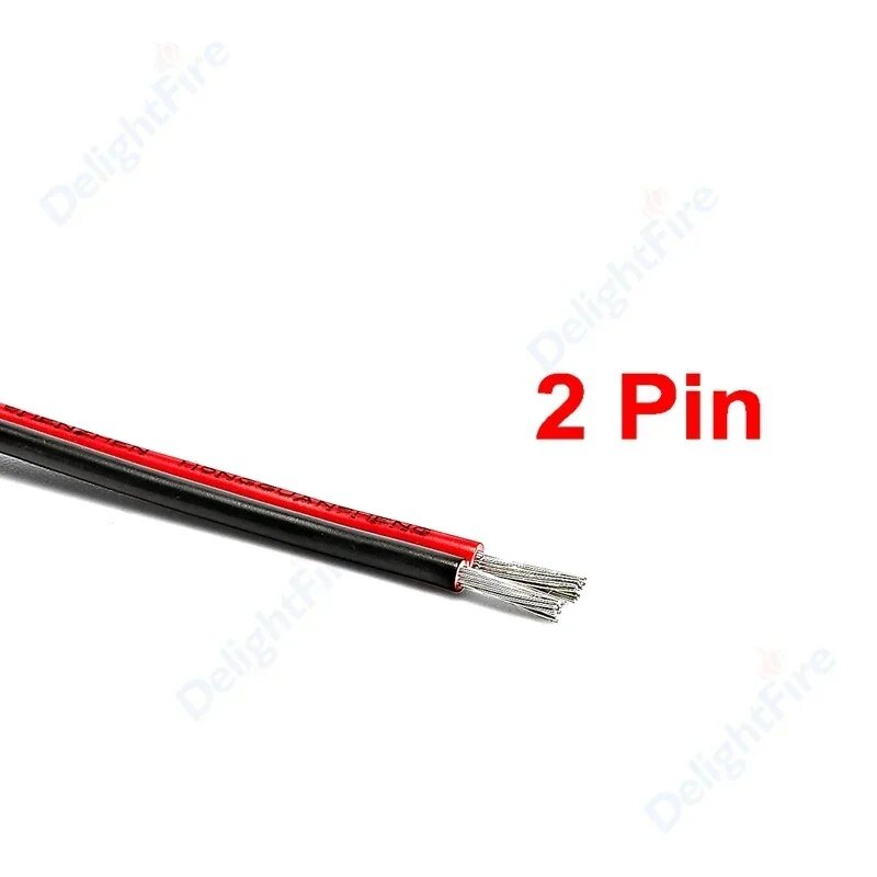 DelightFire электрический провод 22AWG 20AWG 18AWG SM JST разъем 18AWG, red black, 30m