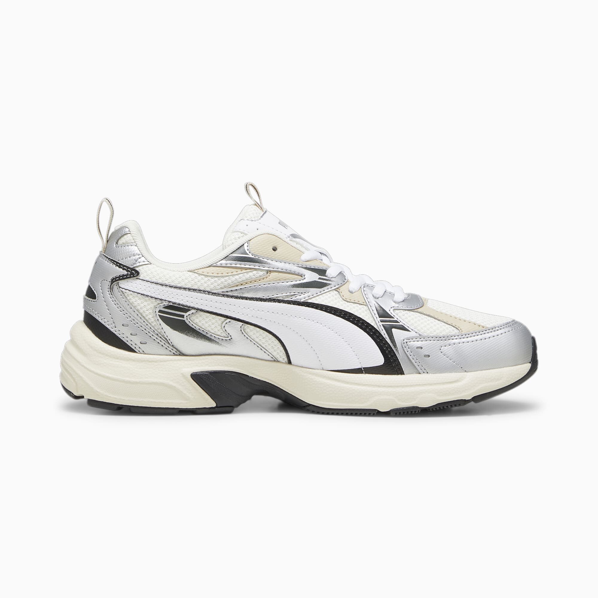 Кроссовки PUMA Milenio tech, полнота R, размер 9 UK, белый/серый/бежевый — фото 1