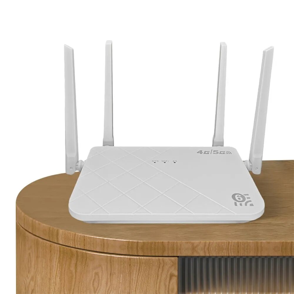 Milochic Беспроводной маршрутизатор 4G/5G, Wi-Fi 6, 4 антенны, для дома, офиса