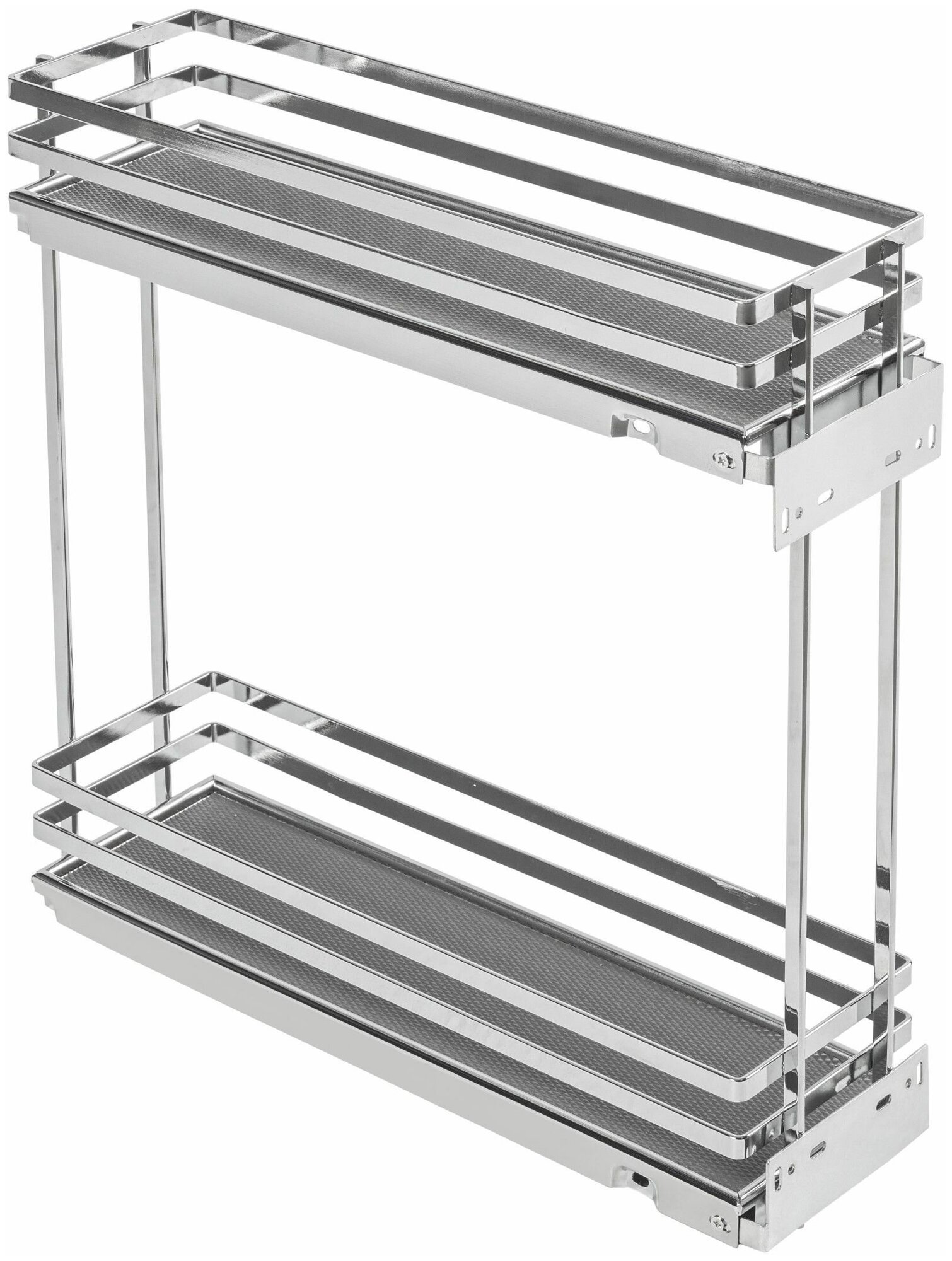 Бутылочница MOVIX PRO в модуль 200 мм (бутылочница) без направляющих, хром (плоский прут)