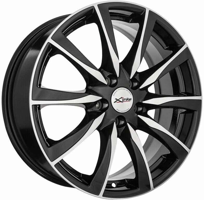 Диск автомобильный литой Xtrike X-120М 17x7 5x114.3 et45 dia67.1 BK/FP