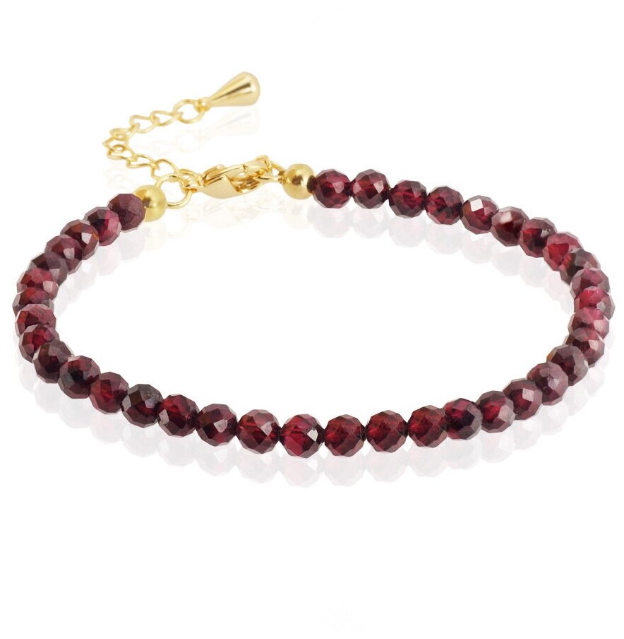 Браслет-нить, гранат