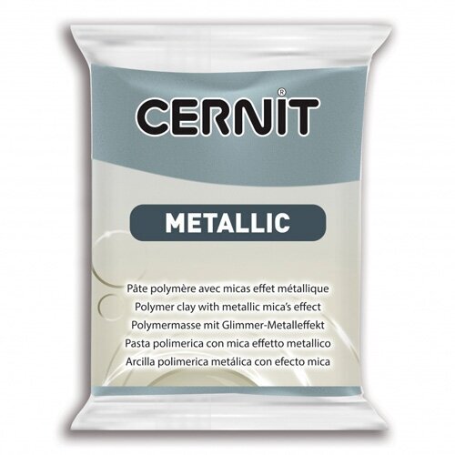 CE0870056 Пластика полимерная запекаемая 'Cernit METALLIC' 56 гр. (167 сталь)