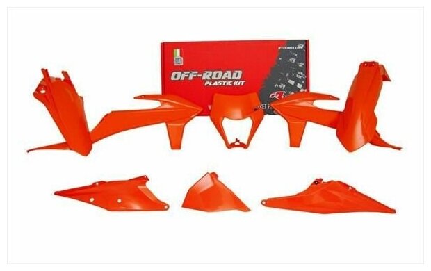 Комплект пластика RTech R-KITKTM-AN0-520 KTM KTM EXC/EXCF/XC-W/XCF-W 20 оранжевый неон для мотоцикла