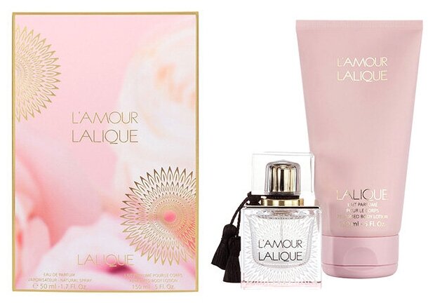 Lalique Женский L'Amour Набор: парфюмированная вода (edp) 50мл, лосьон для тела 150мл