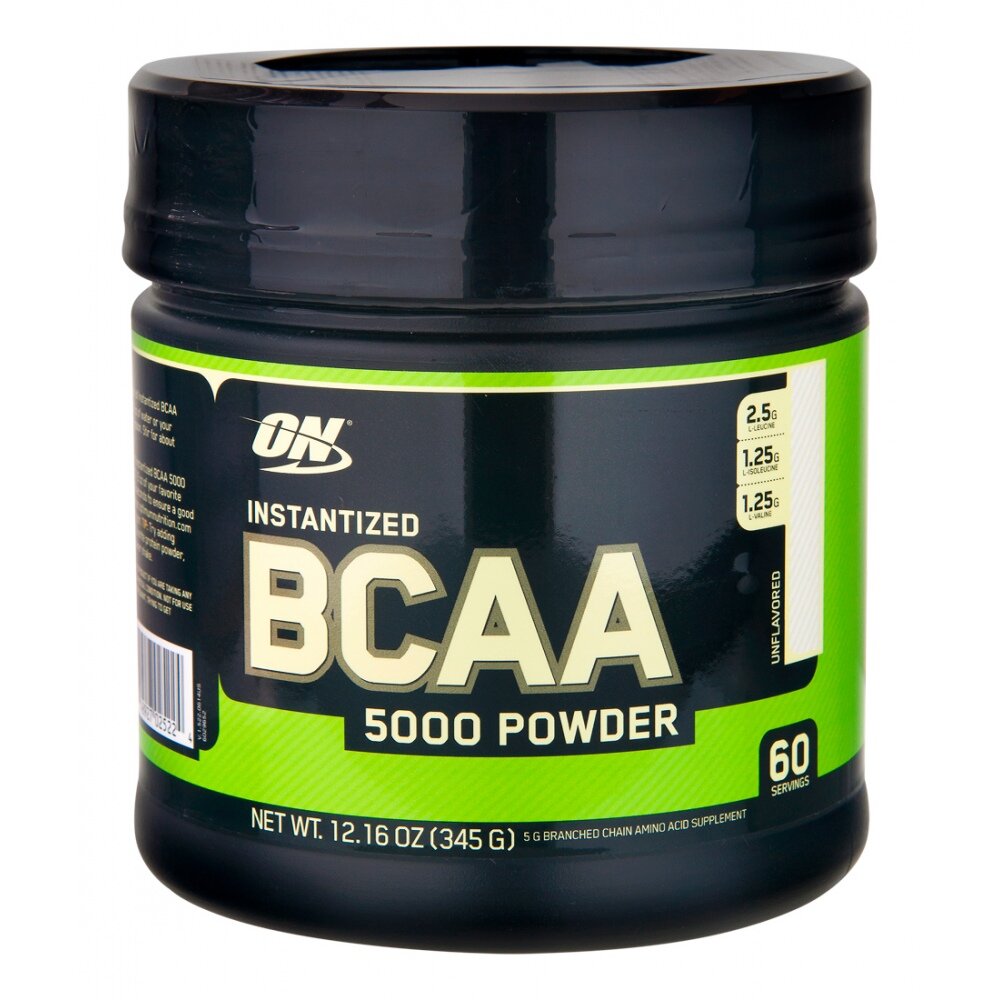 Аминокислоты BCAA Optimum Nutrition BCAA 5000, 345 г / Без вкуса, Вкус Unflavored / Без вкусовых добавок