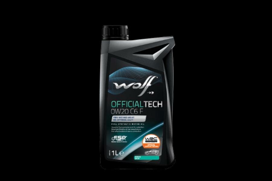 Масло моторное wolf officialtech 0w20 c6 f 1l