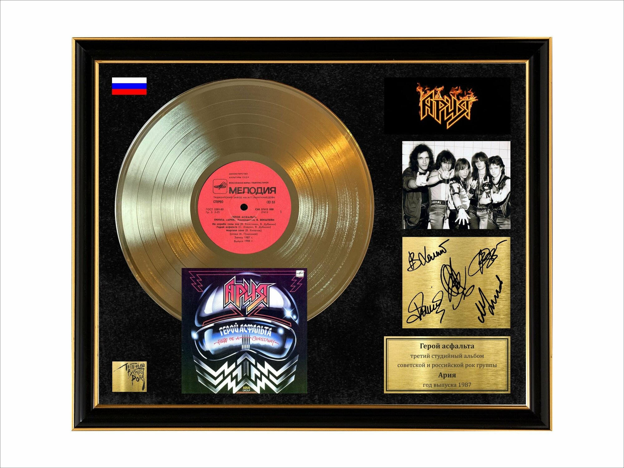 Картина подарочная Ария с золотым диском