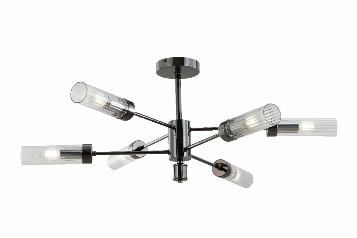 Люстра на штанге iLamp Evolution 15609-6 AN+CL