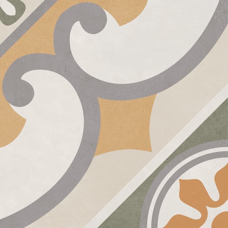 Керамогранит напольный матовый Chalet Chic Base Decocer 200х200/9, упаковка 18 шт. / 0.706 кв. м