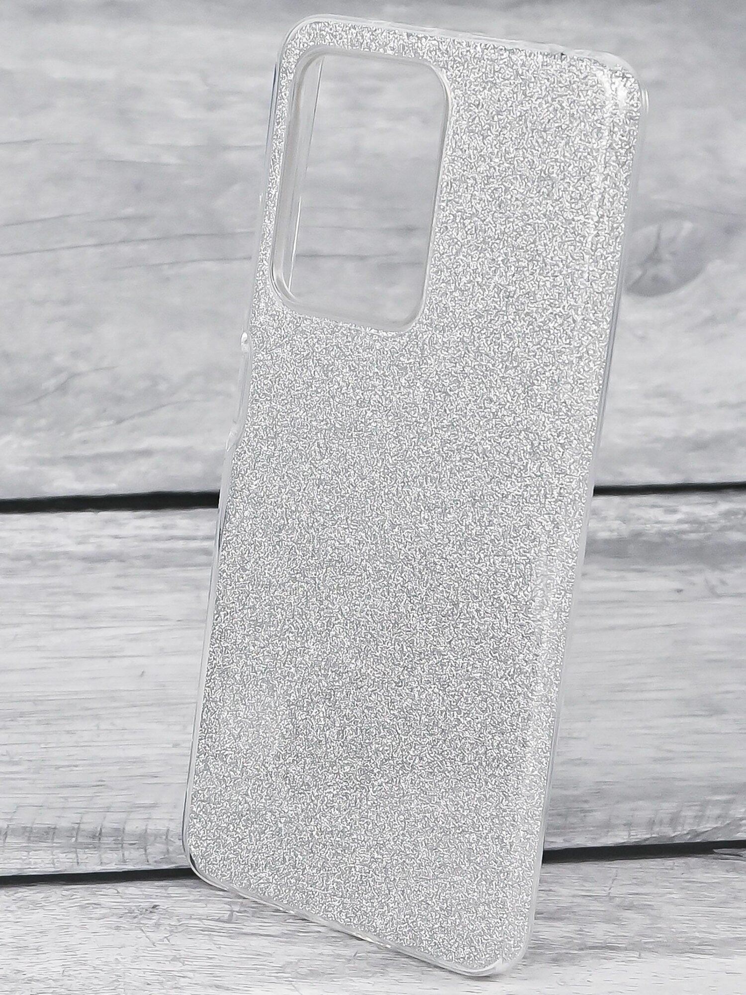 Силиконовый чехол бампер на смартфон Xiaomi POCO X5 Pro 5G переливающийся с блестками, защитная блестящая накладка для телефона Ксаоми поко х5 про