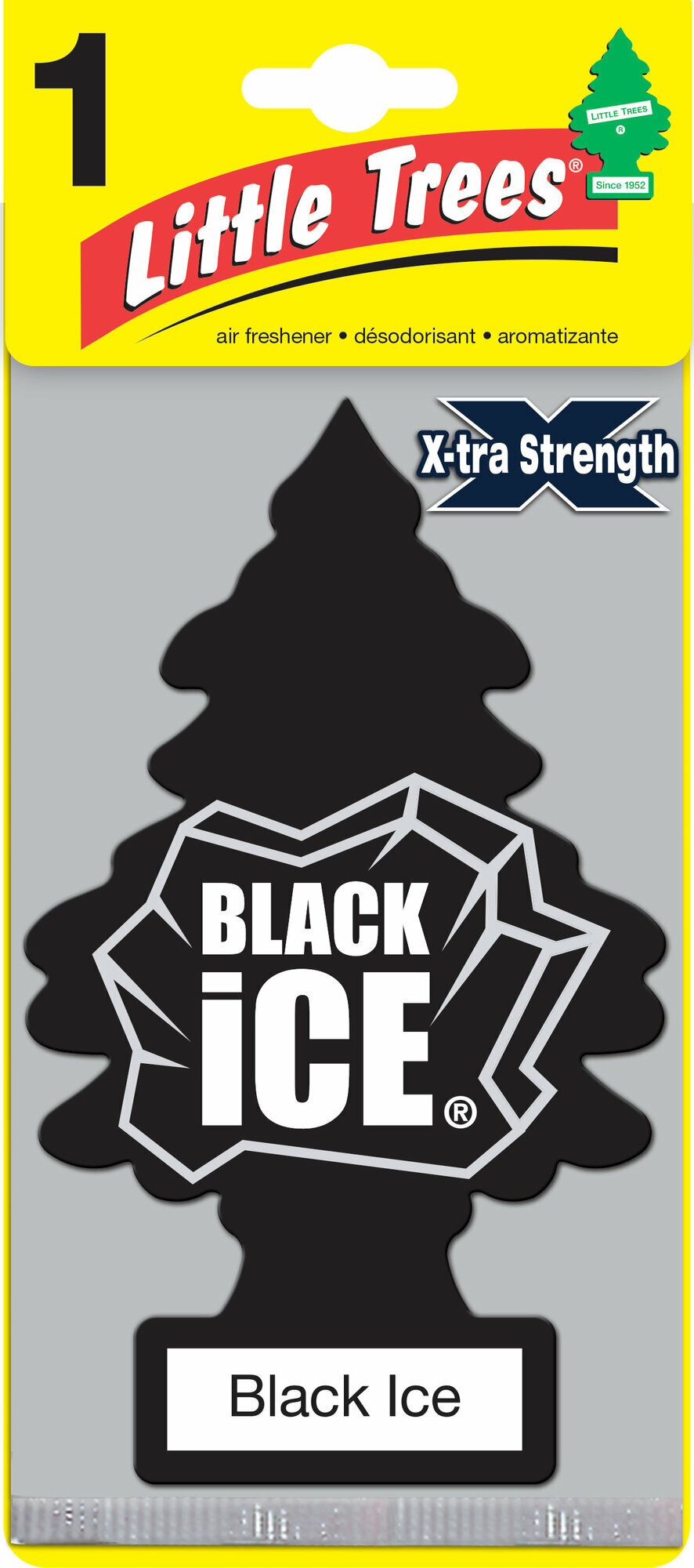 Little Trees Ароматизатор Большая ёлочка "Черный лед"