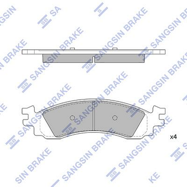 HI-Q SP1510 колодки диковые п.\Ford (Форд) explorer 06-10 / taurus 11, mercury mountaineer 06-10
