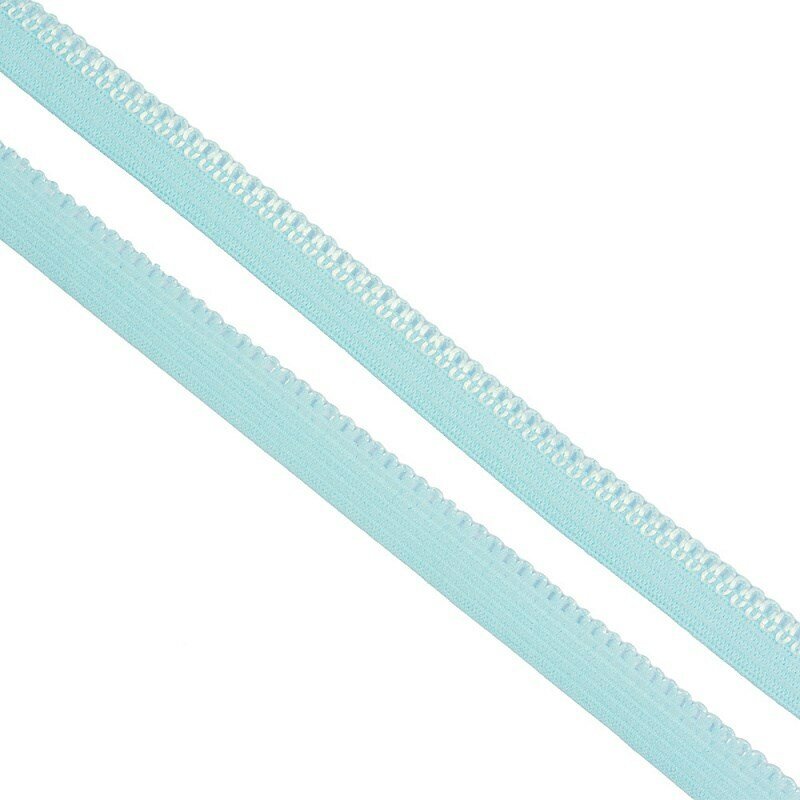 Резинка ажурная бельевая шир.10мм цв.183 голубой упак.10 м
