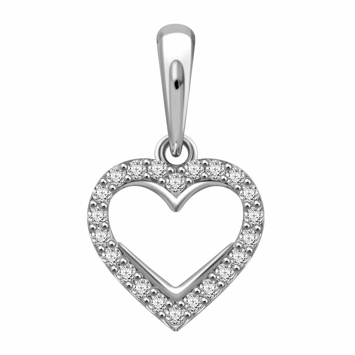 Подвеска, серебро, 925 проба, родирование