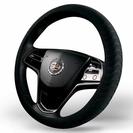 Оплетка, чехол (накидка) на руль Опель Антара (2010 - 2017) внедорожник 5 дверей / Opel Antara, Замша, Черный