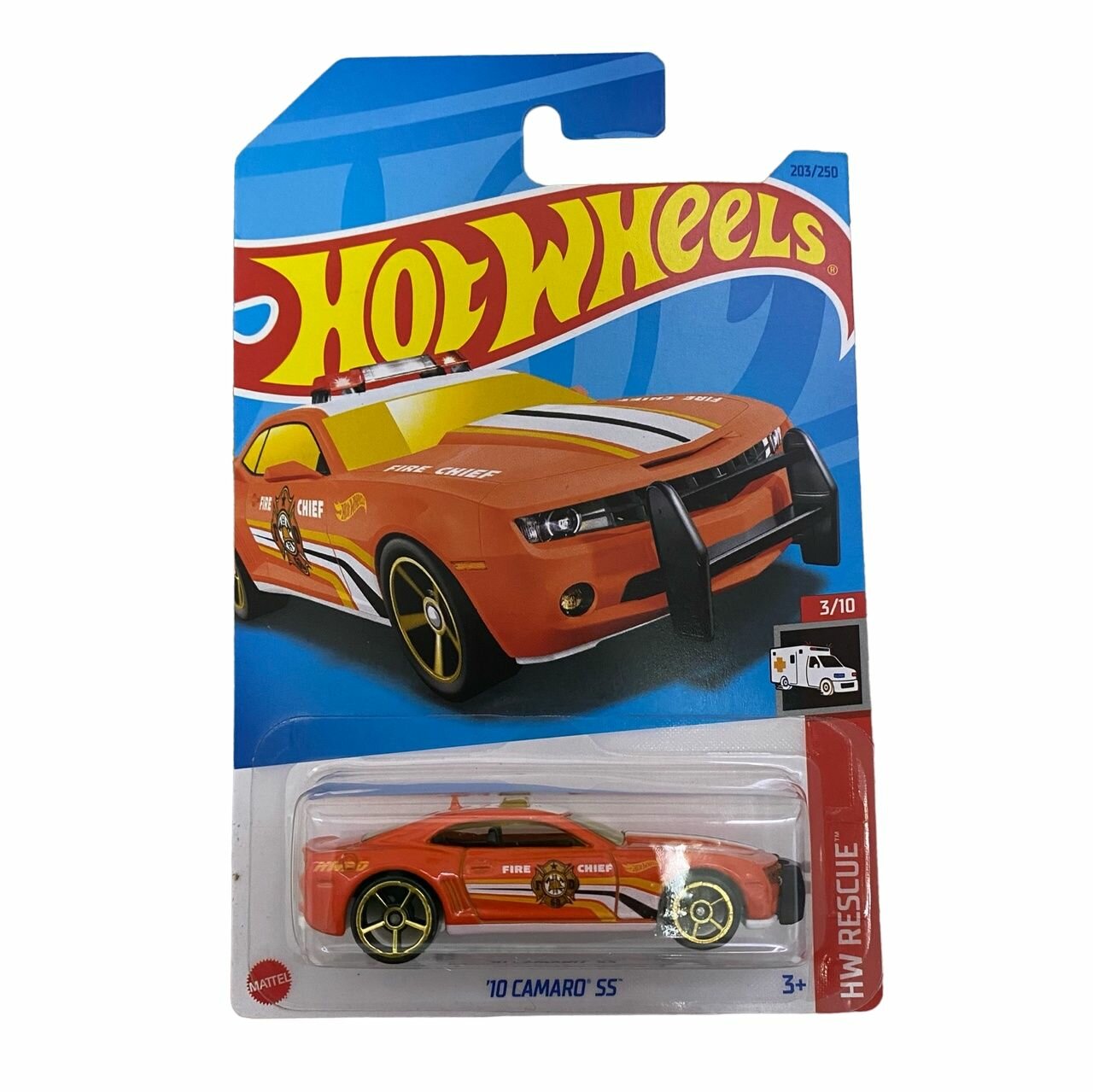 Hot Wheels металлическая машинка, коллекционная в масштабе 1:64 10 CAMARO SS (Оранжевый)