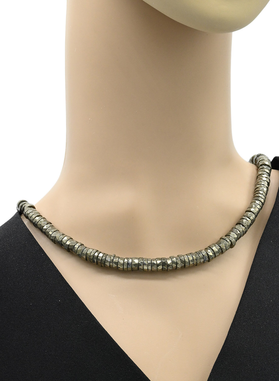 Бусы, пирит