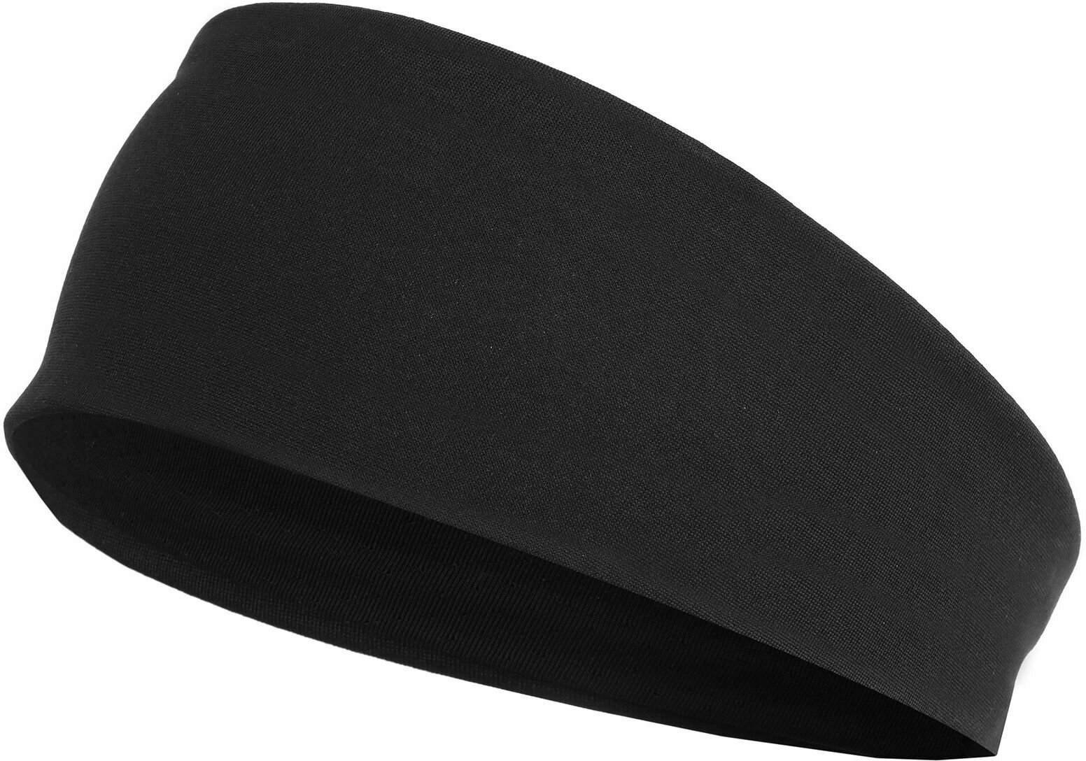 Повязка спортивная на голову ONLYTOP, головной аксессуар для занятий спортом, фитнесом и прогулок, цвет чёрный