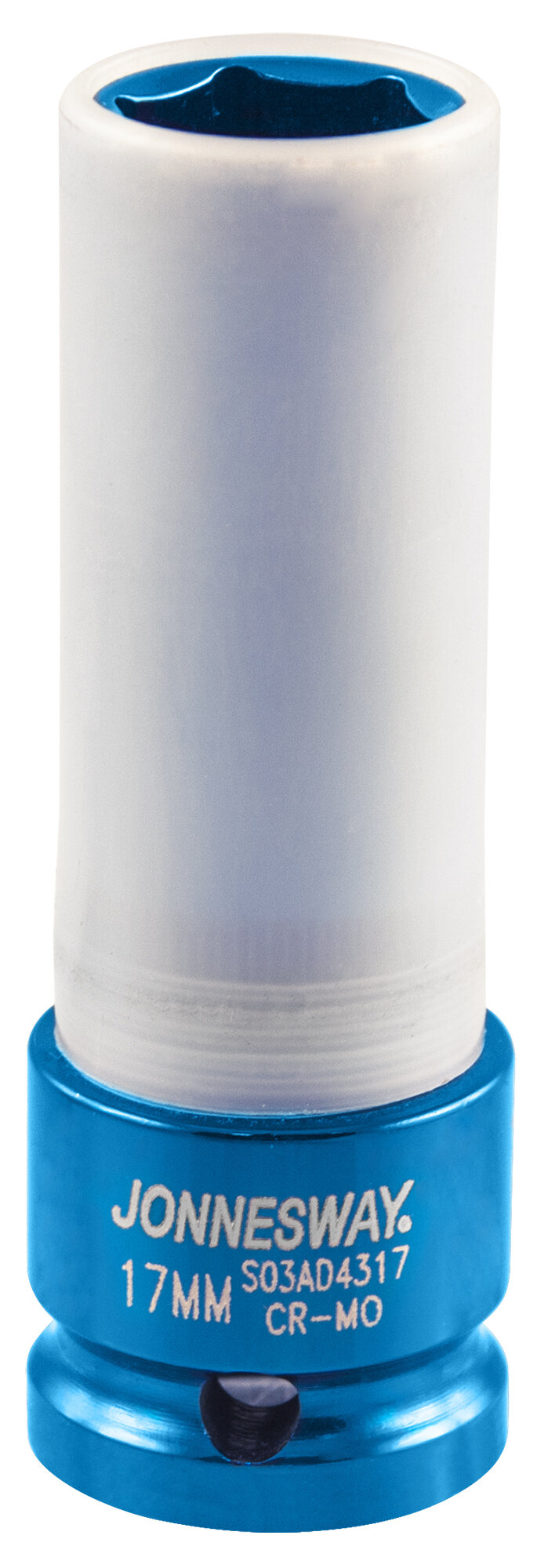 Головка торцевая ударная удлиненная тонкостенная 1/2"DR для легкосплавных колесных дисков, 17 мм, S03AD4317, Jonnesway