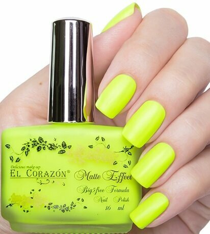 EL Corazon Лак для ногтей Matte Effect Neon №141