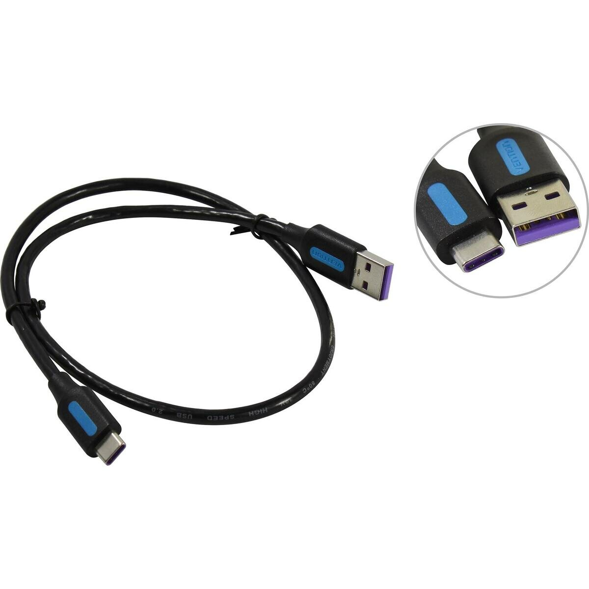 Vention Кабель USB 2.0 AM-->USB-C 0.5м